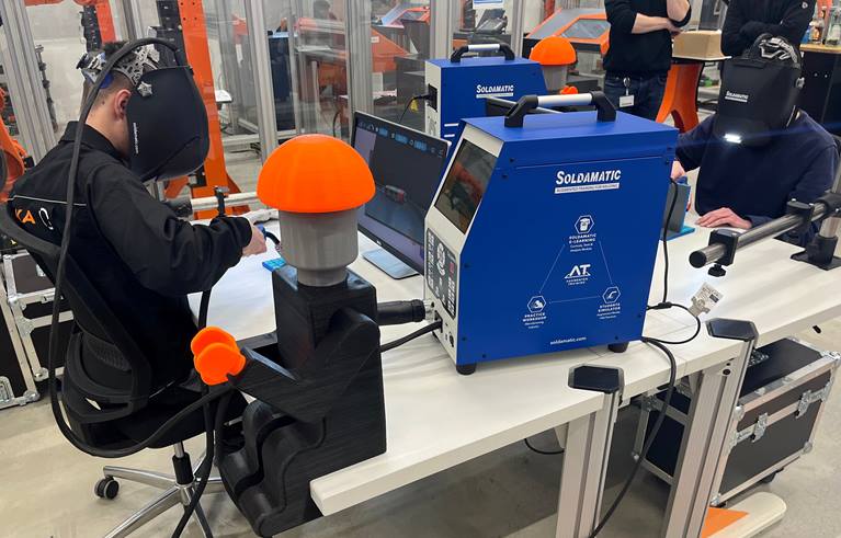Augmented reality in education and training at KUKA - Learn to weld ...