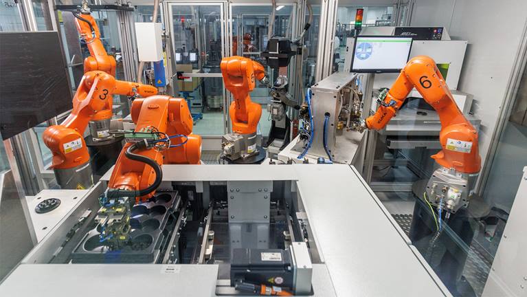 Automated valve production for electric car batteries | KUKA Global