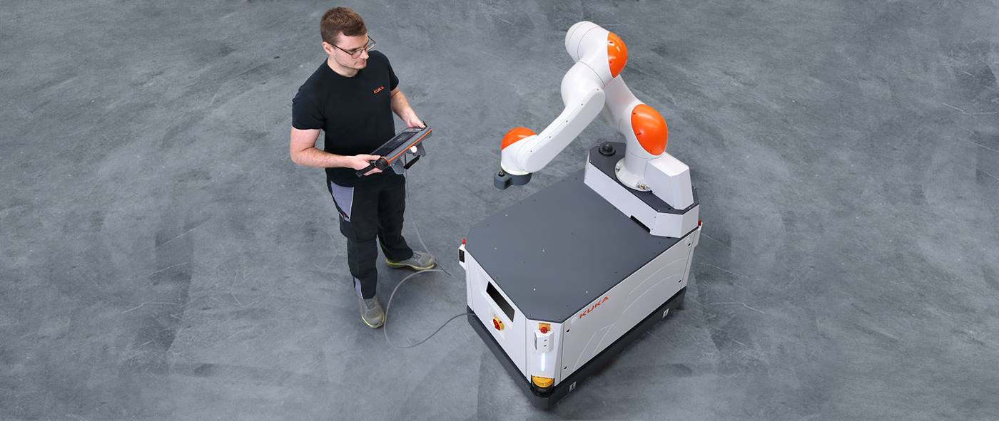 Der mobile Cobot KMR iisy ist autonom, flexibel und schnell - KUKA