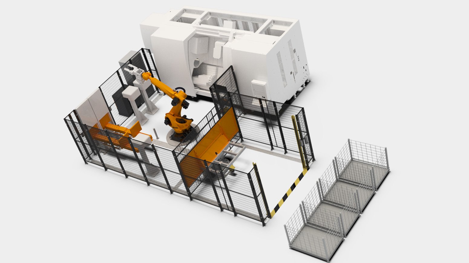 KUKA cell4_loading: Robot cell for efficient loading and unloading | KUKA AG